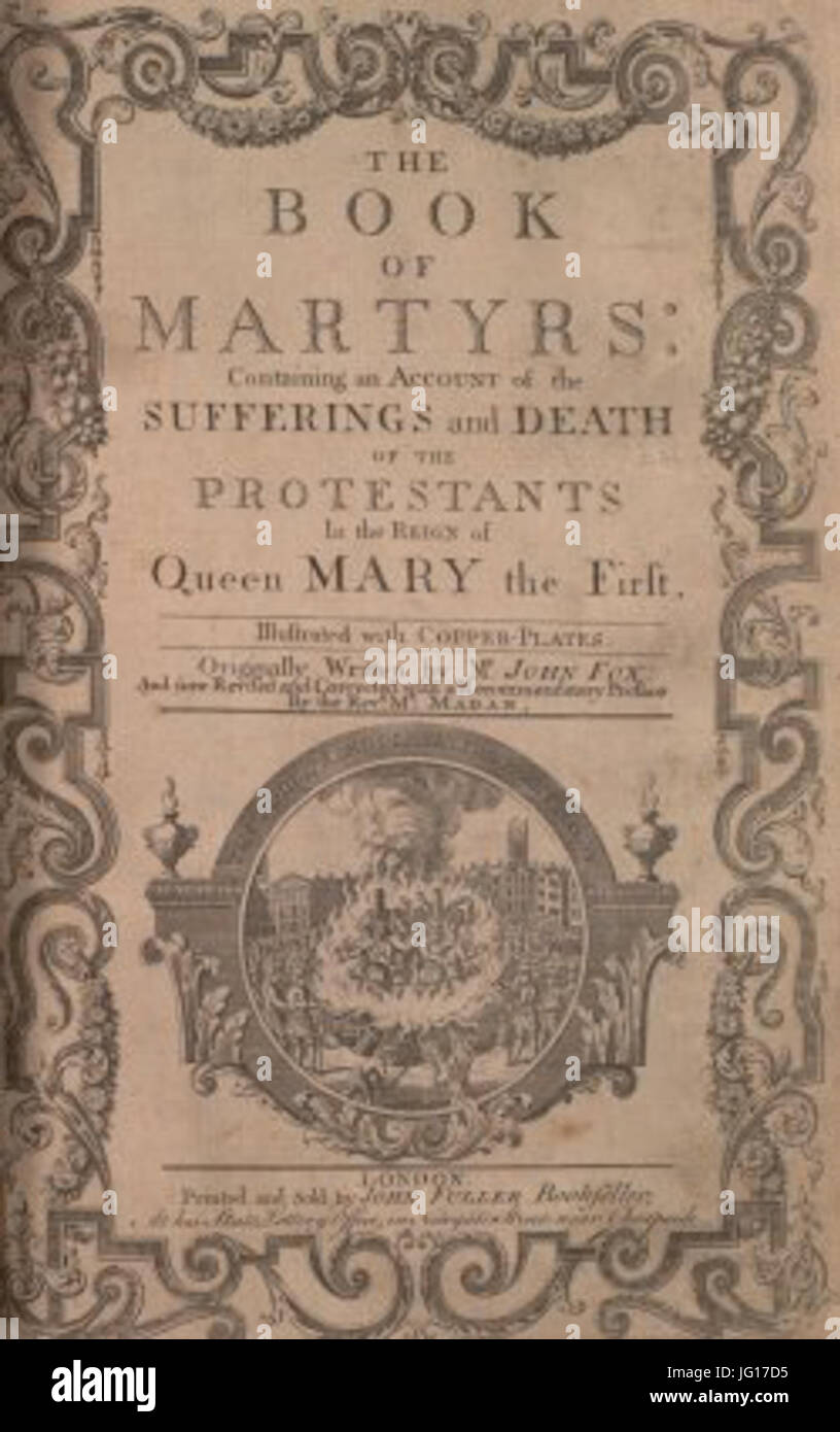 Foxe martyrs hi-res stock photography and images - Alamy