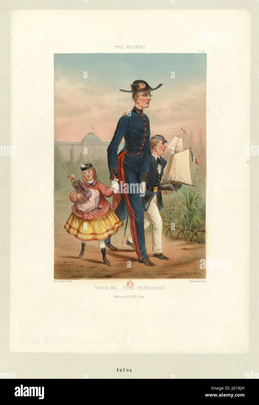 France 1865 - École Polytechnique Stock Photo - Alamy