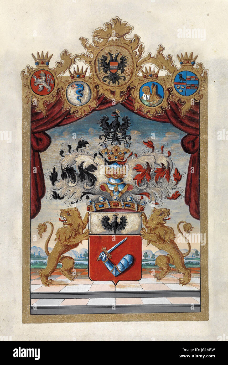 This document, dated 1829, is a noble title certificate for Joseph Wei ...