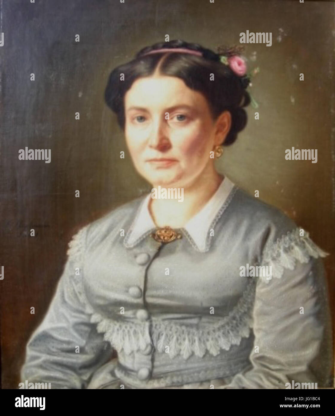 Friedericke Caroline Emma Tönnies nee Müller 1869 by Leopold Hartmann Stock Photo - Alamy