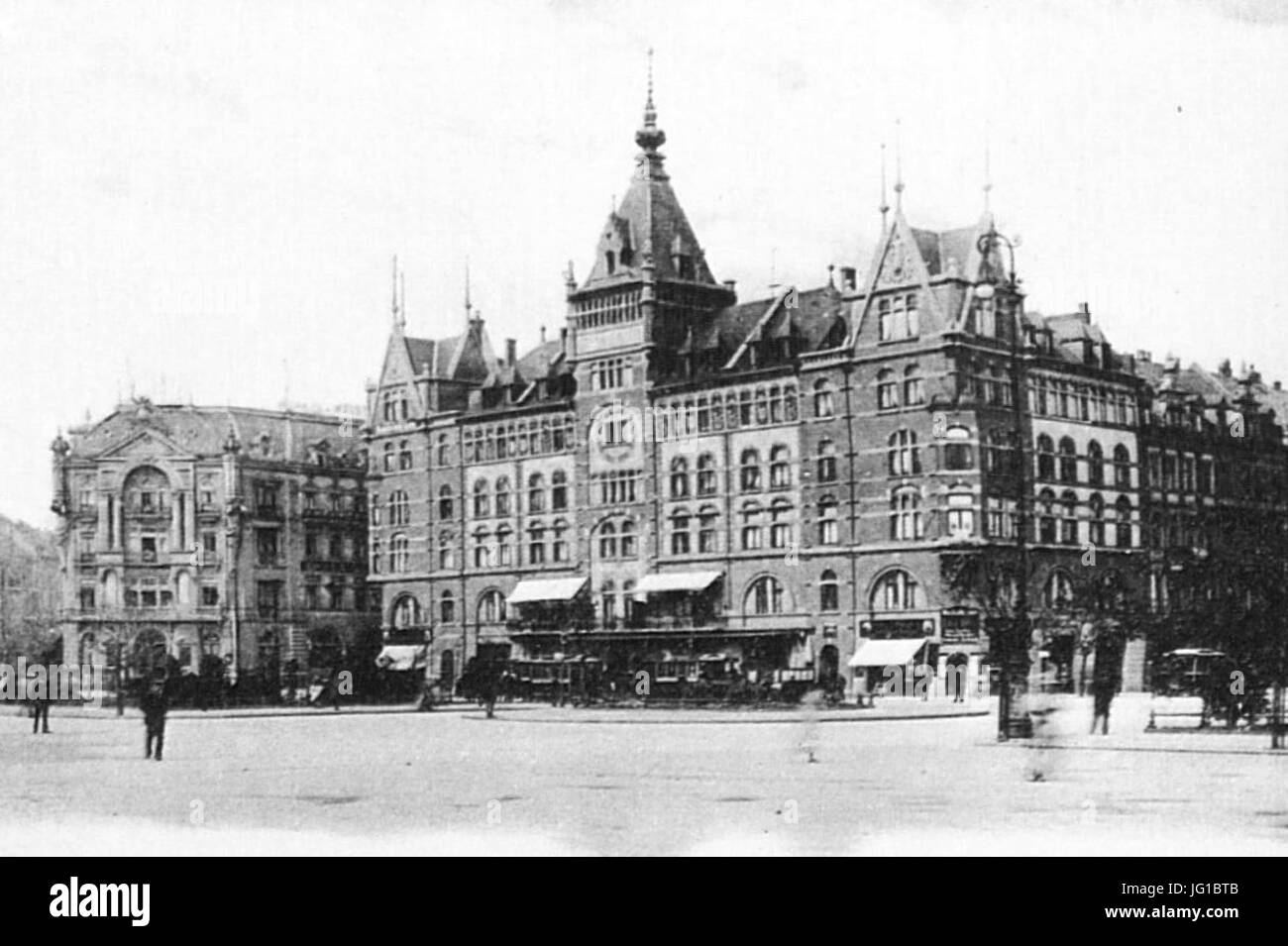 Friedrich Wolfrum, Führer durch Düsseldorf, 1900, Wilhelmsplatz Stock ...