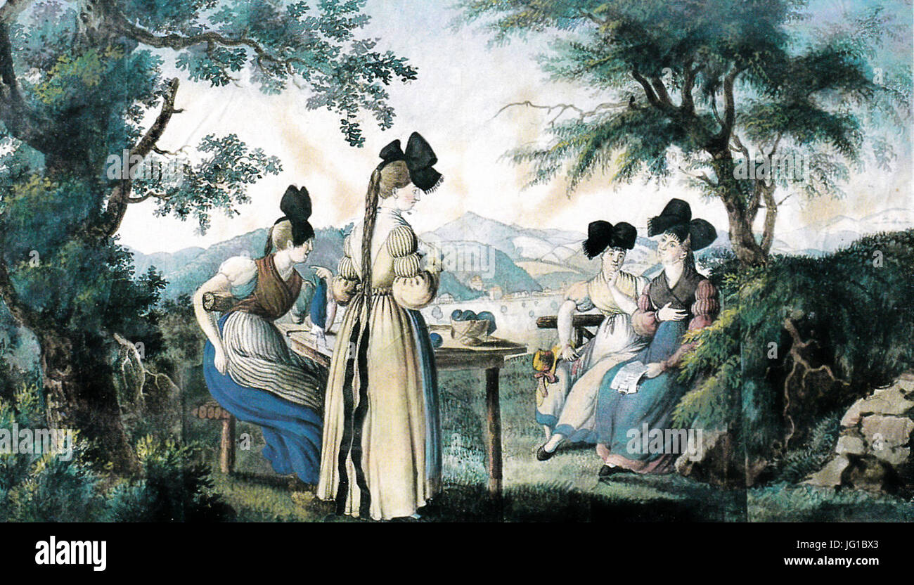 Friesenegger Schopfheimer Bürgertöchter Stock Photo - Alamy