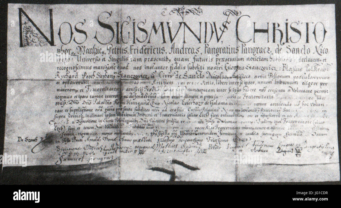 Furriers guild in Liptovský MikuláC5A1, Slovakia, 1630 Stock Photo - Alamy