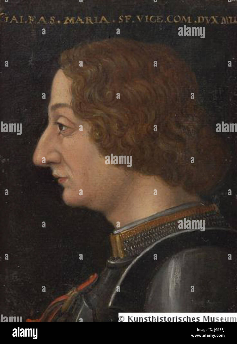 Galeazzo Maria Sforza by anonim 28Kunsthistorisches Museum29 Stock ...