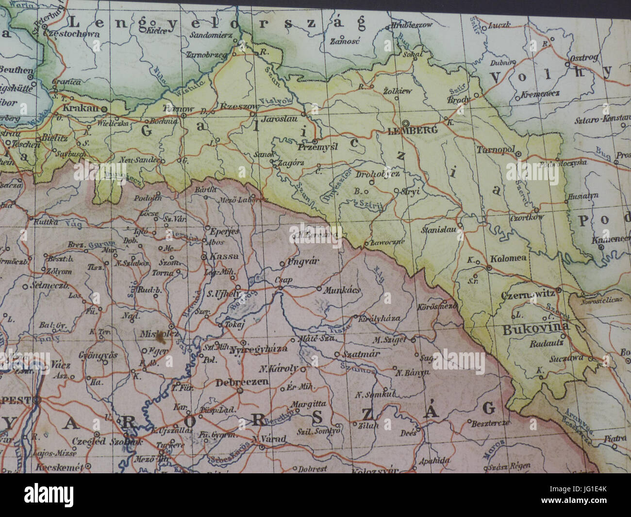 Magyar map hi-res stock photography and images - Alamy