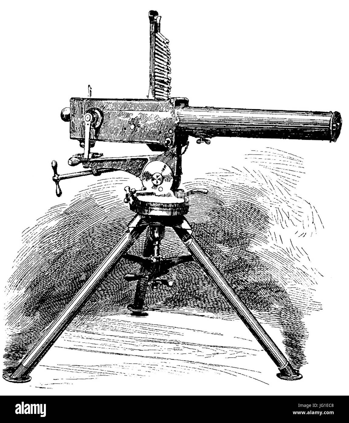 Gardner gun 1888 Stock Photo - Alamy