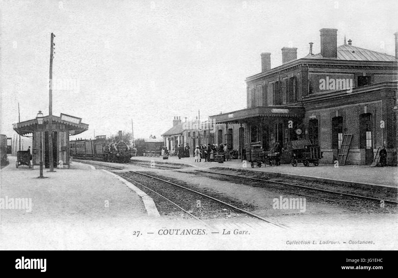 Coutances map hi-res stock photography and images - Alamy
