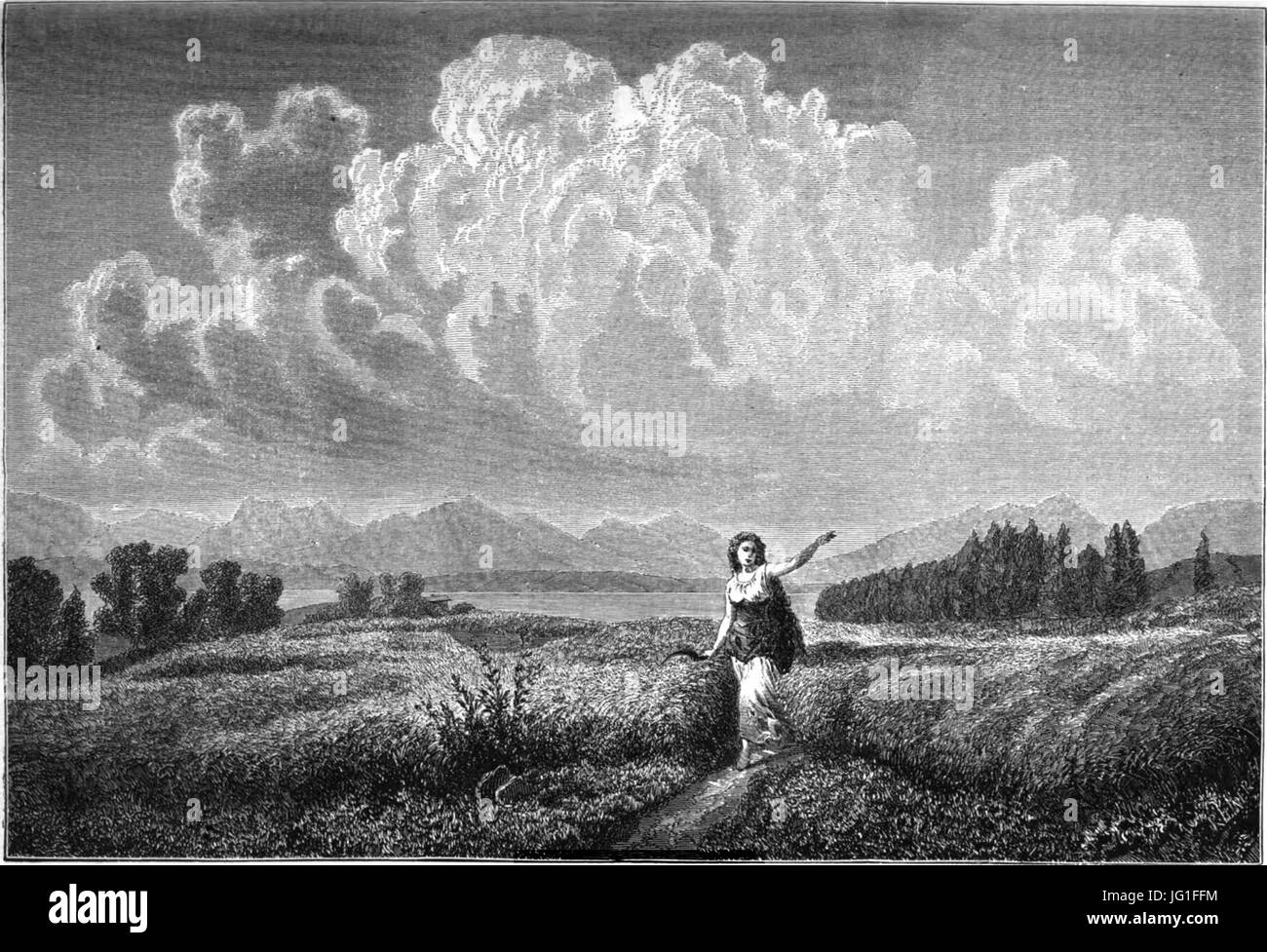 *Gemälde Roggentrud* by Max Haushofer is a painting from the 19th ...