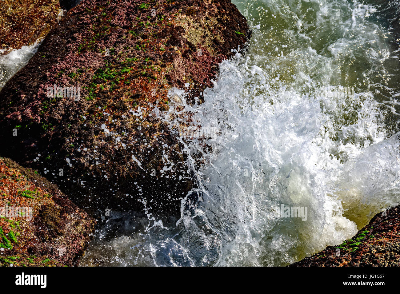 Coastal spray over beach hi-res stock photography and images - Alamy