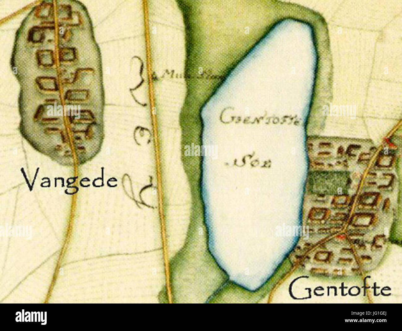 Gentofte map hi-res stock photography and images - Alamy