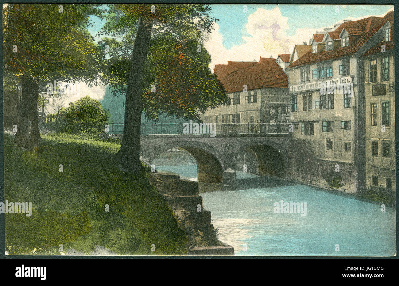 Georg Kugelmann PC 0126 Hannover. Partie an der Leinebrücke. Bildseite ...