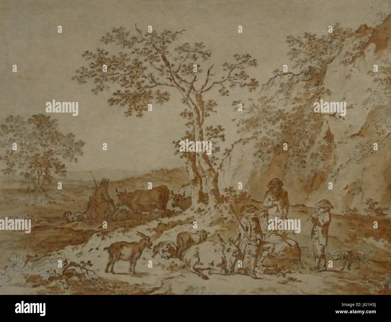 Georges Frédéric Meyer-Les Bergers Stock Photo - Alamy