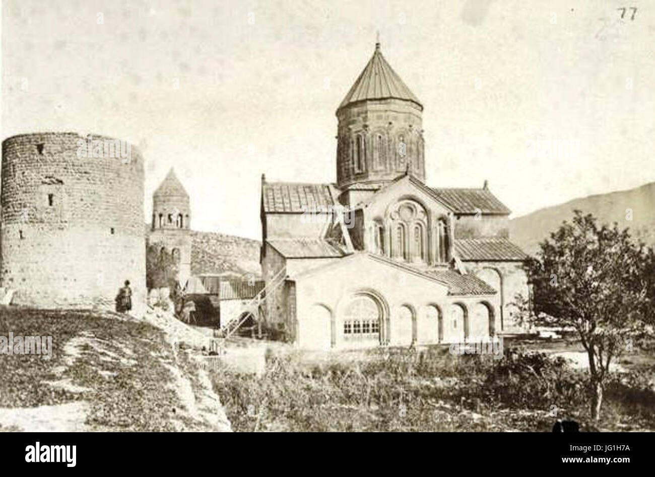 Georgian Military Road Monastery in Mtskheta 28A29 Stock Photo - Alamy