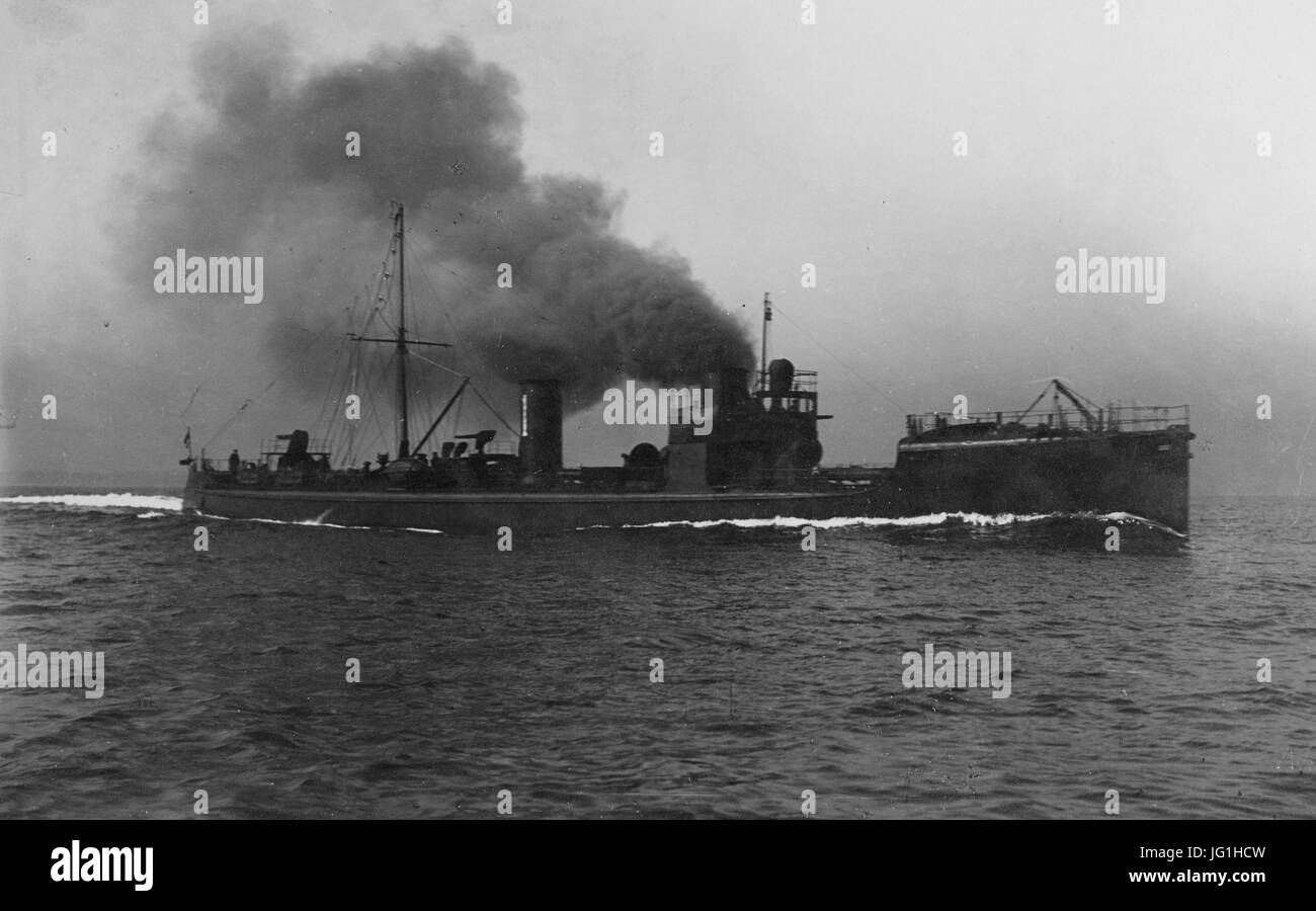 German large torpedoboat SMS G137 underway before the First World War ...