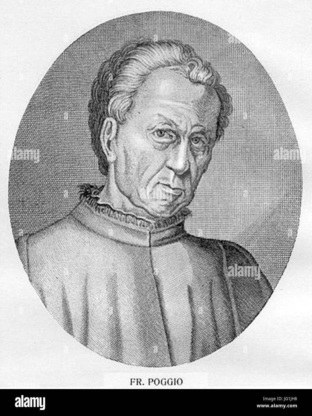 Gianfrancesco Poggio Bracciolini - Imagines philologorum Stock Photo ...