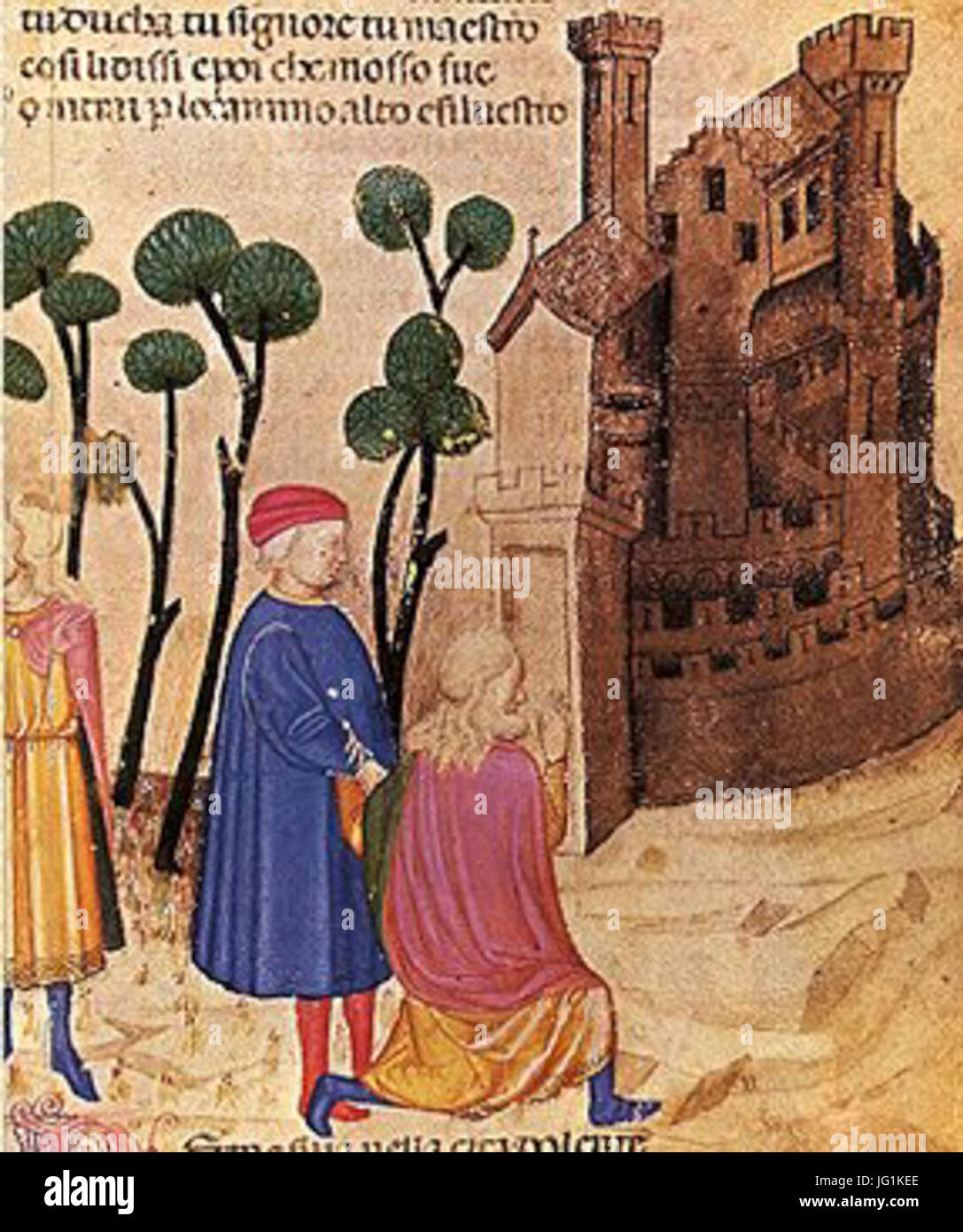 Dante 26 Virgil before the gates Stock Photo - Alamy