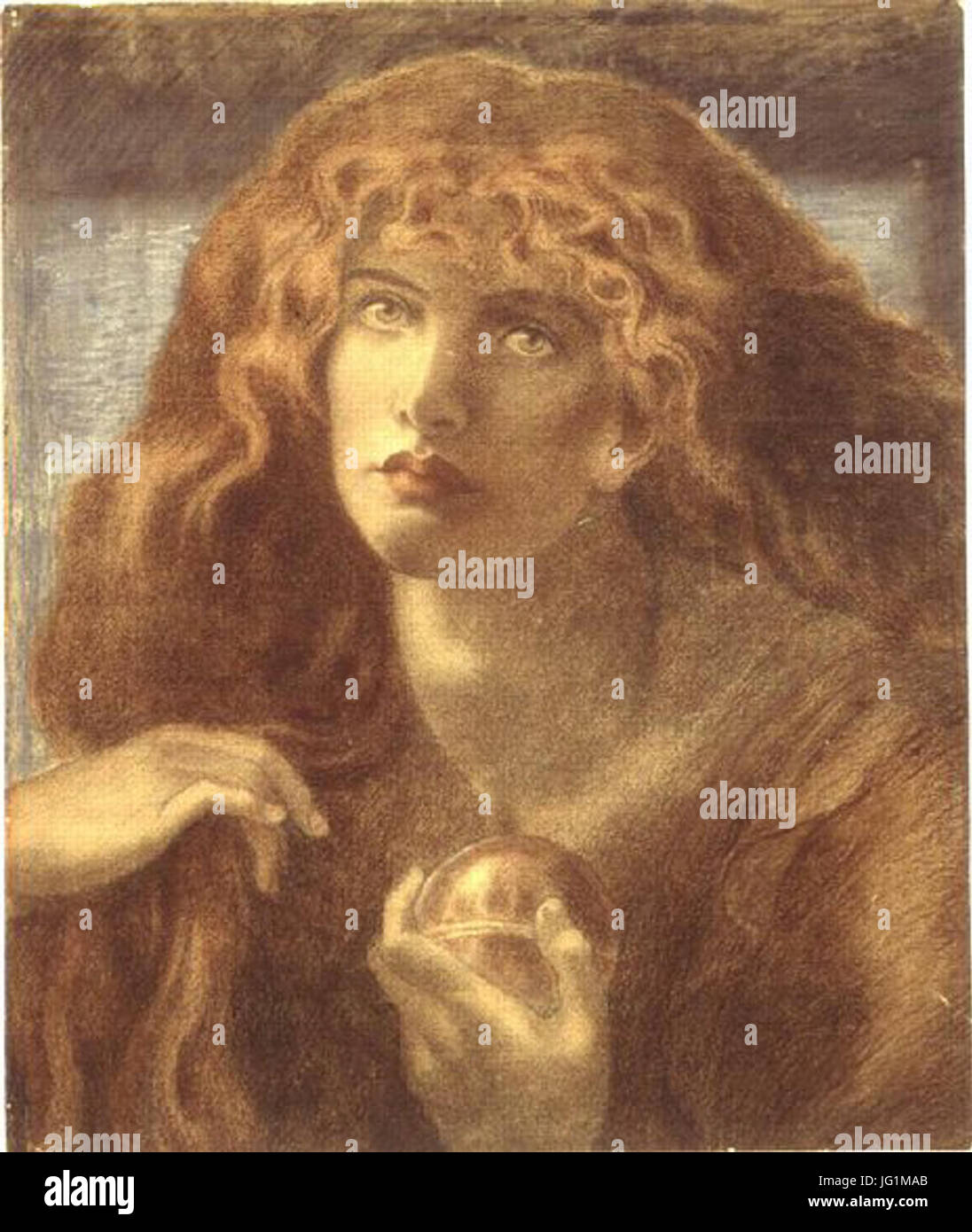 Dante Gabriel Rossetti - Mary Magdalene 28186729 Stock Photo - Alamy