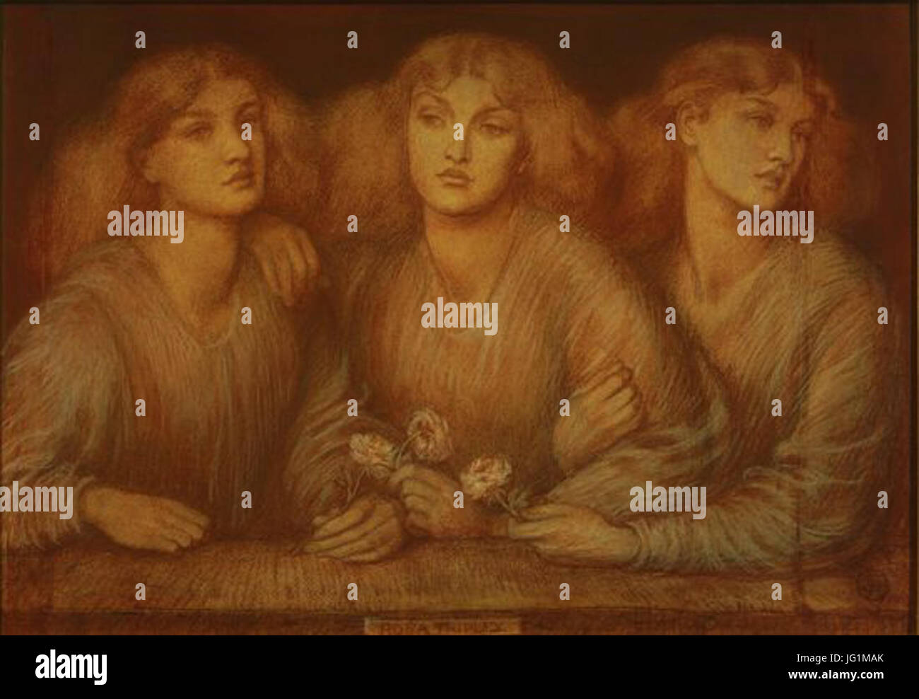 Dante Gabriel Rossetti - Rosa Triplex 28186729 Stock Photo - Alamy