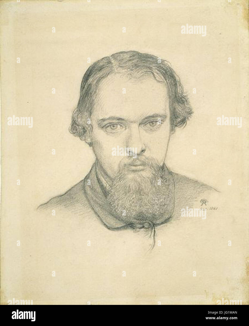Dante Gabriel Rossetti - Self-Portrait 28186129 Stock Photo - Alamy