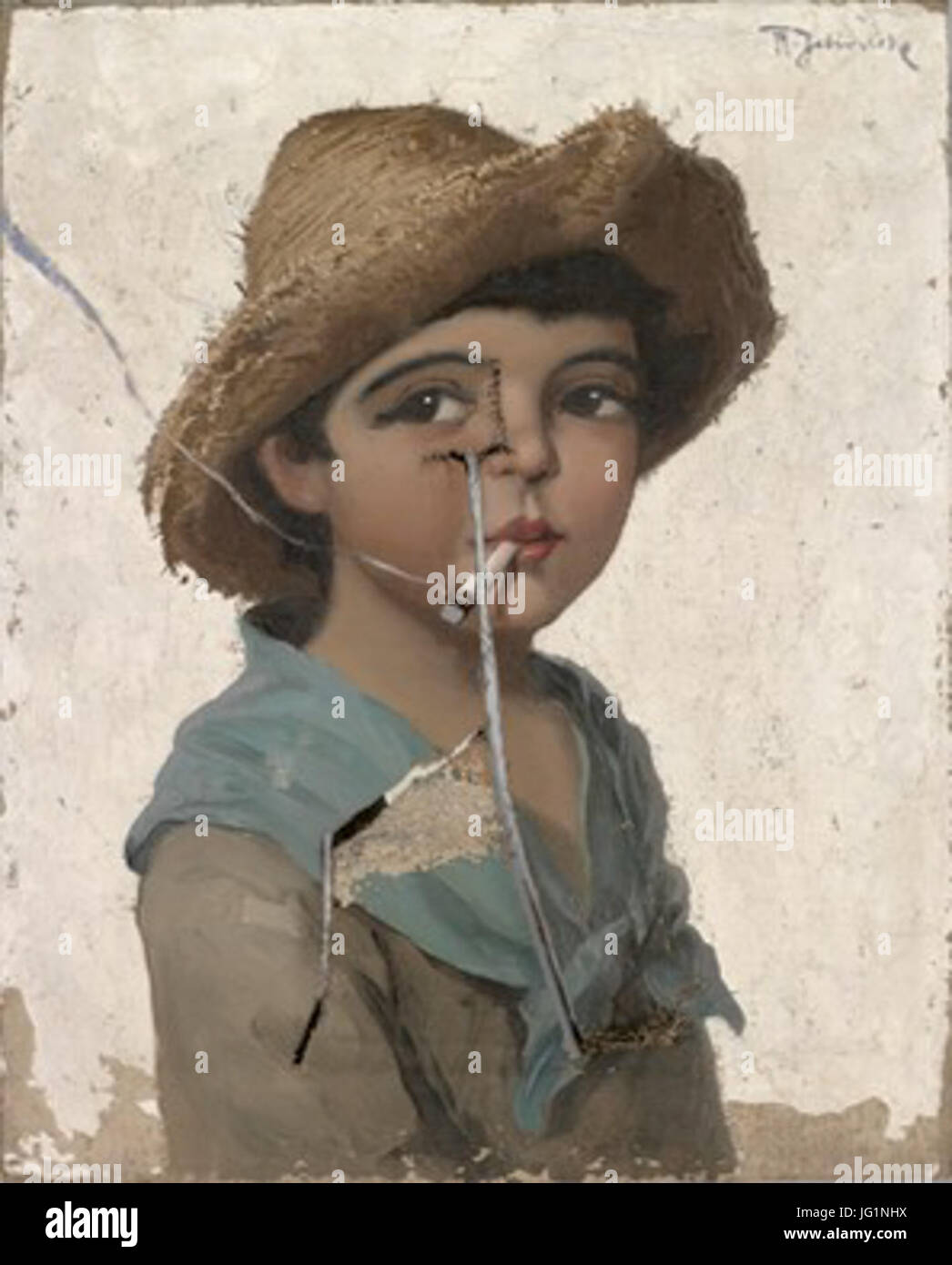 Deček s cigareto 282. pol. 19. st.29 Stock Photo - Alamy