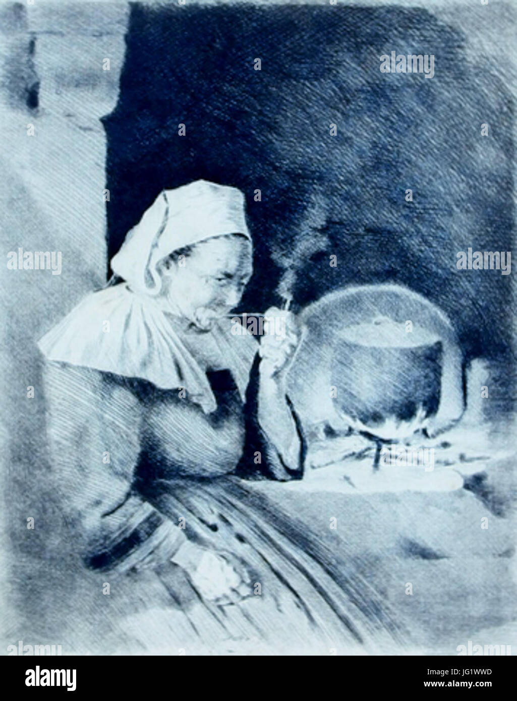 An antique Delavallé Bretonne pipe, showcasing traditional French ...