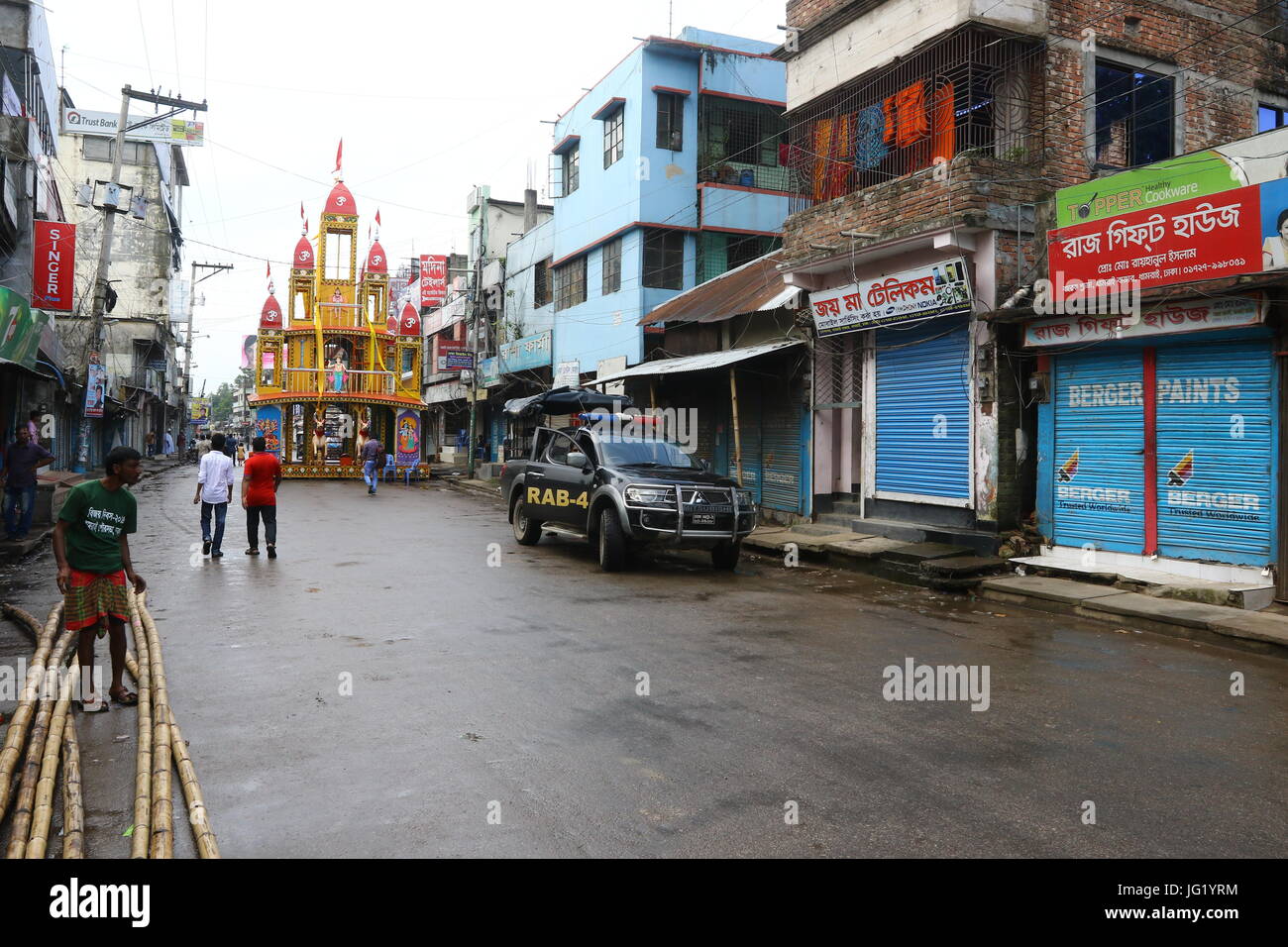 Jagannath rath yatra, Dhamrai, Bangladesh. Dhamrai Roth is about 400 ...