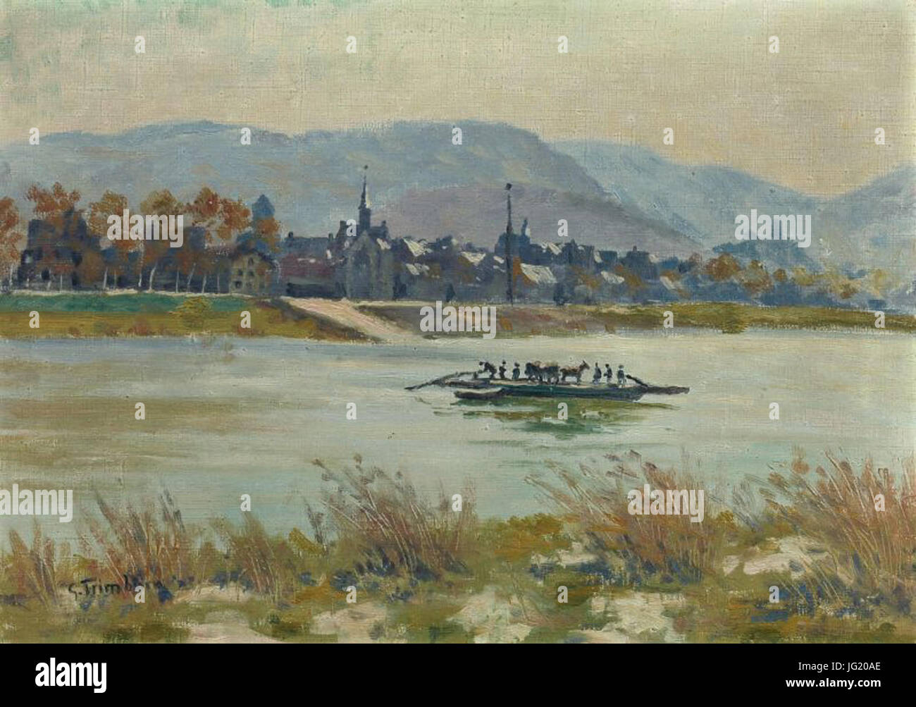 Gottfried Trimborn Rheinfähre Stock Photo - Alamy