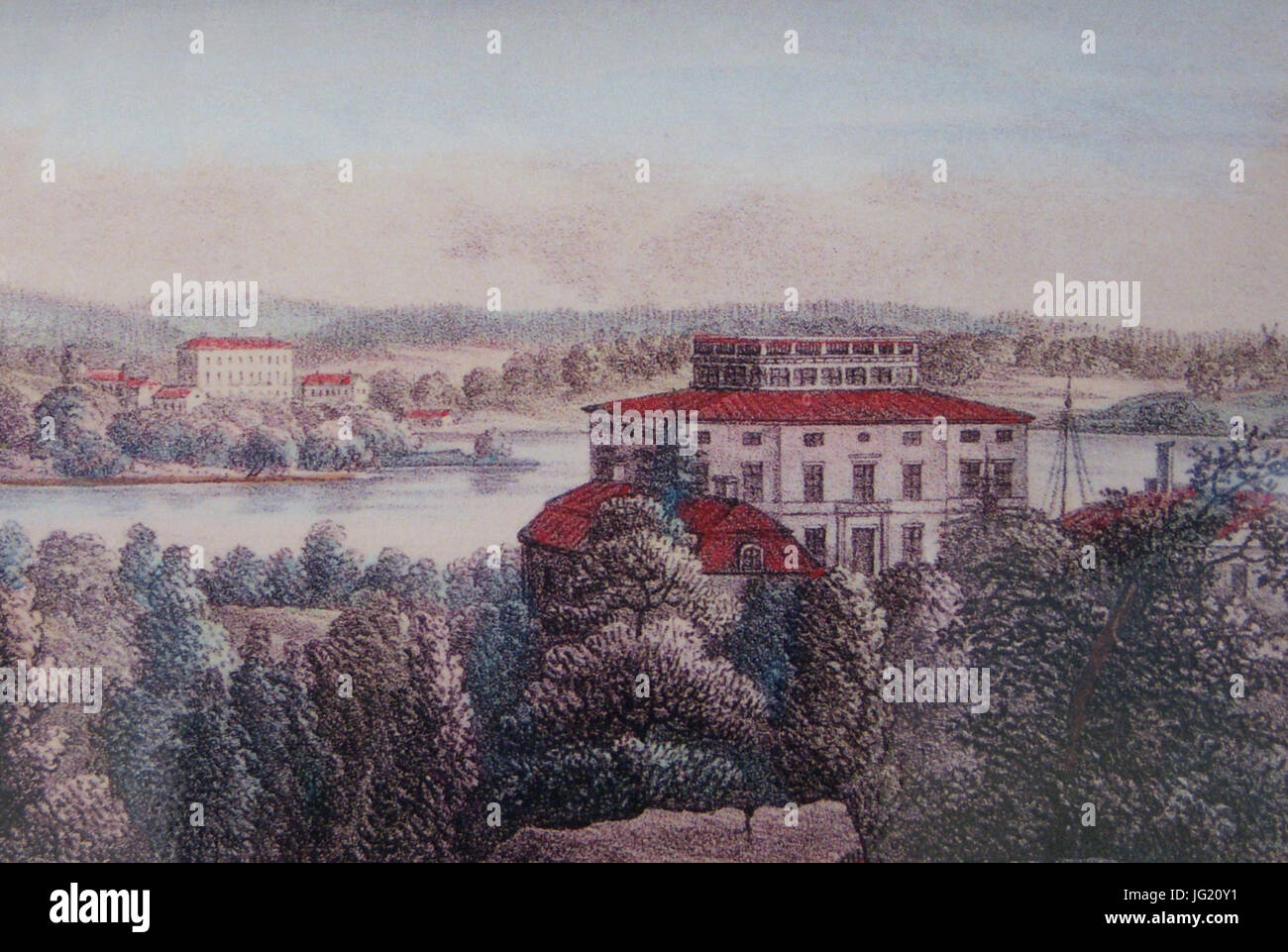 The Huvudsta Gård is a historical estate in Sweden, with buildings and ...
