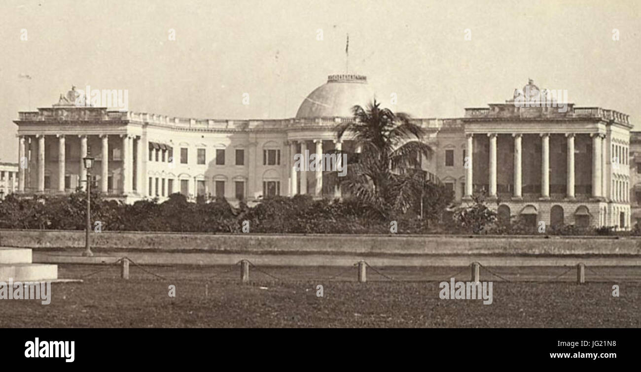 Government House Calcutta in the 1860s 280129 Stock Photo - Alamy