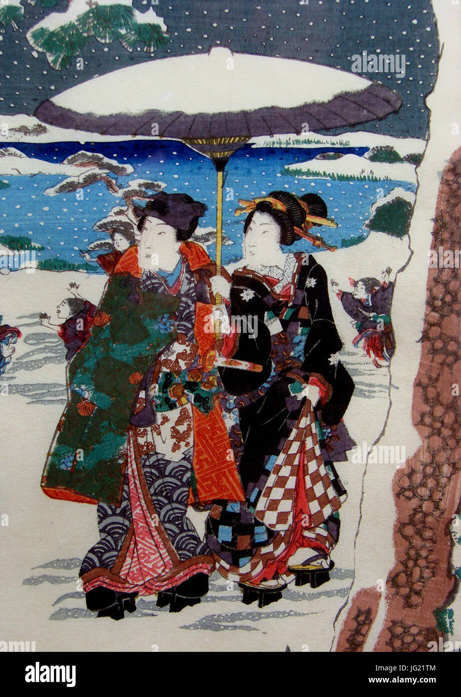 Illustration Genji Monogatari Musée Saint-Remi 928 6 Stock Photo - Alamy