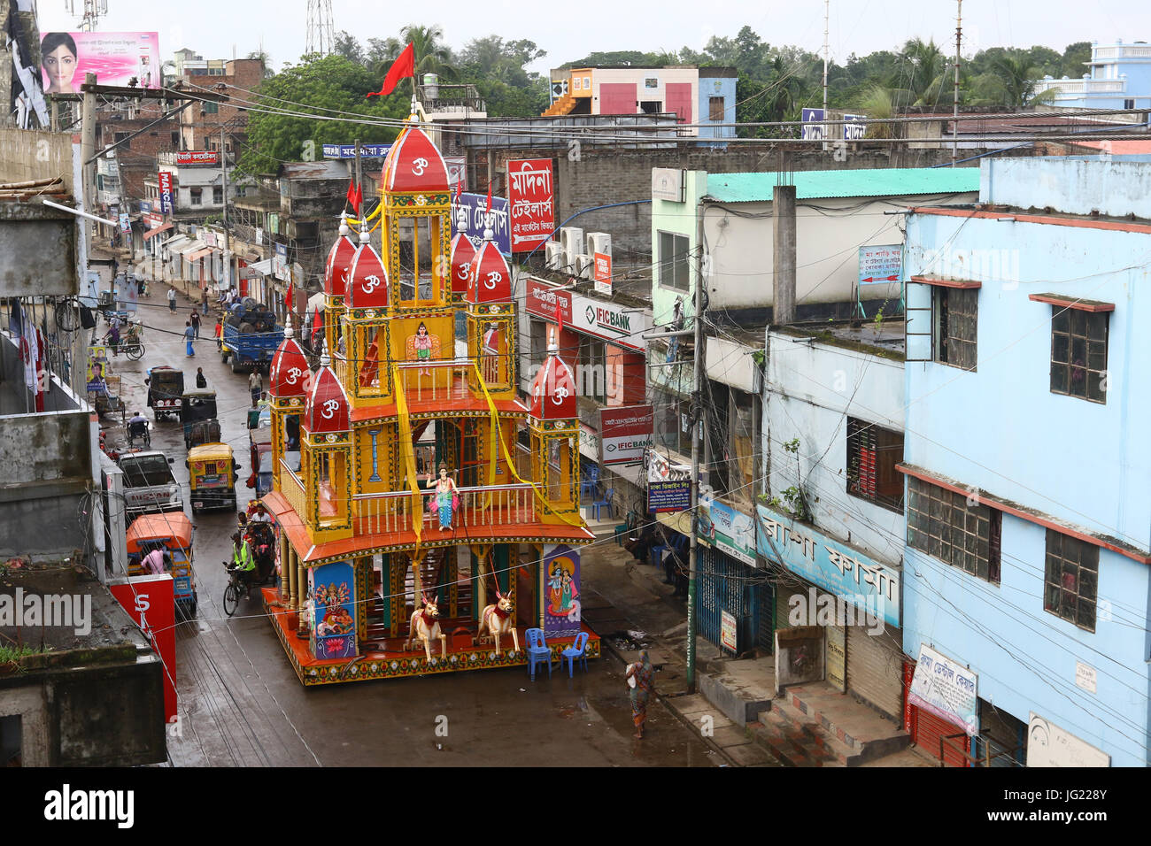Jagannath rath yatra, Dhamrai, Bangladesh. Dhamrai Roth is about 400 years old tradition living ...