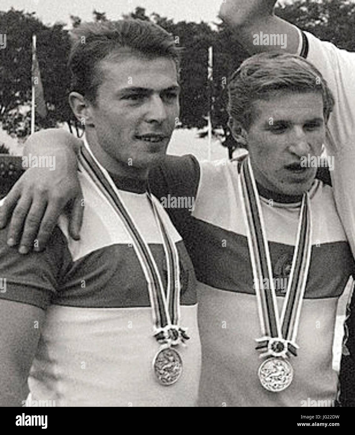 Imants Bodnieks and Viktor Logunov 1964 28cropped29 Stock Photo - Alamy