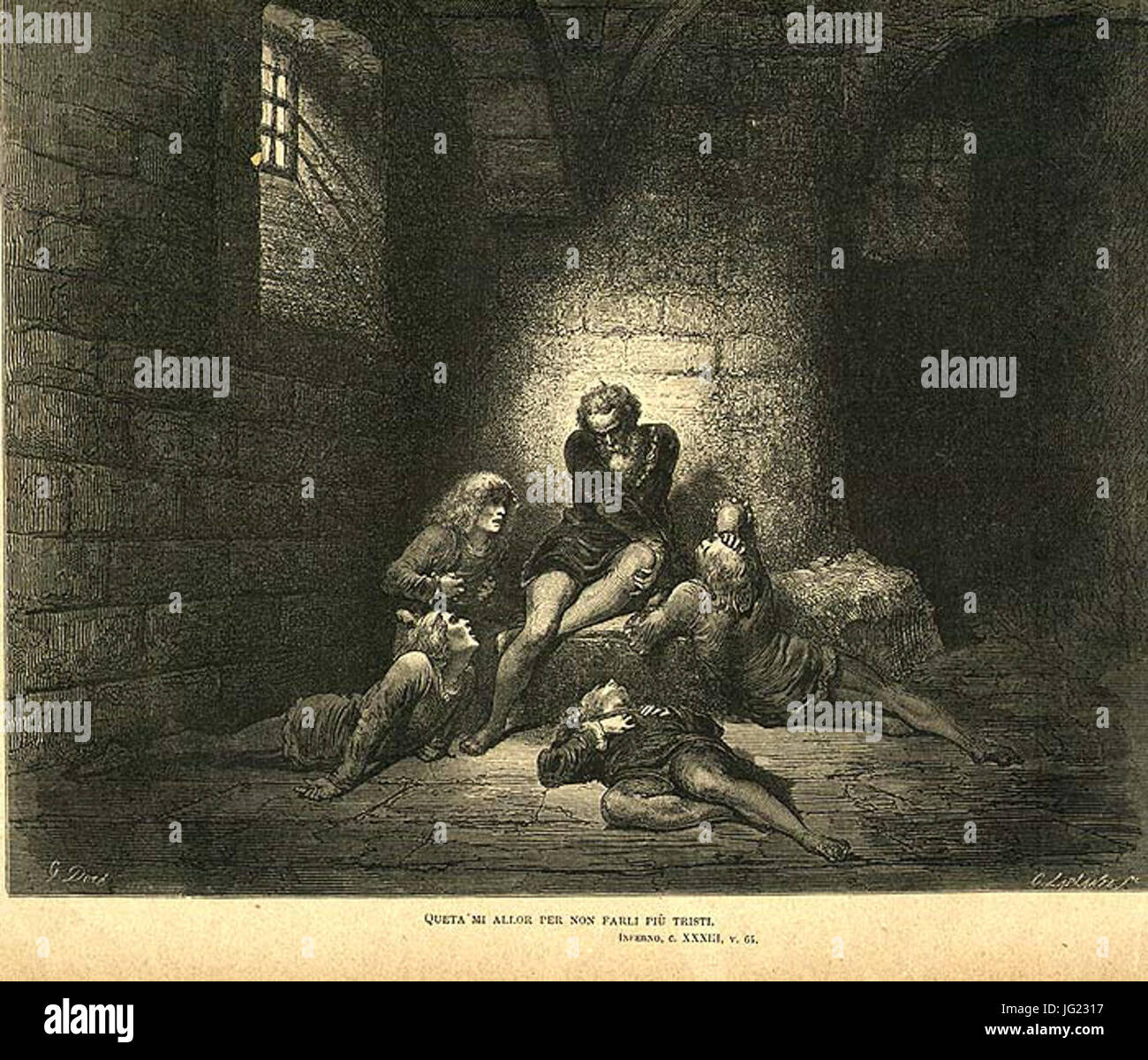 Inferno Canto 33 Gustave Dorè 1 Stock Photo - Alamy