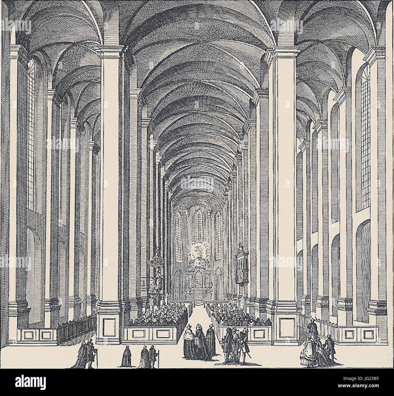 Interiør fra Vor Frue Kirke Stock Photo - Alamy