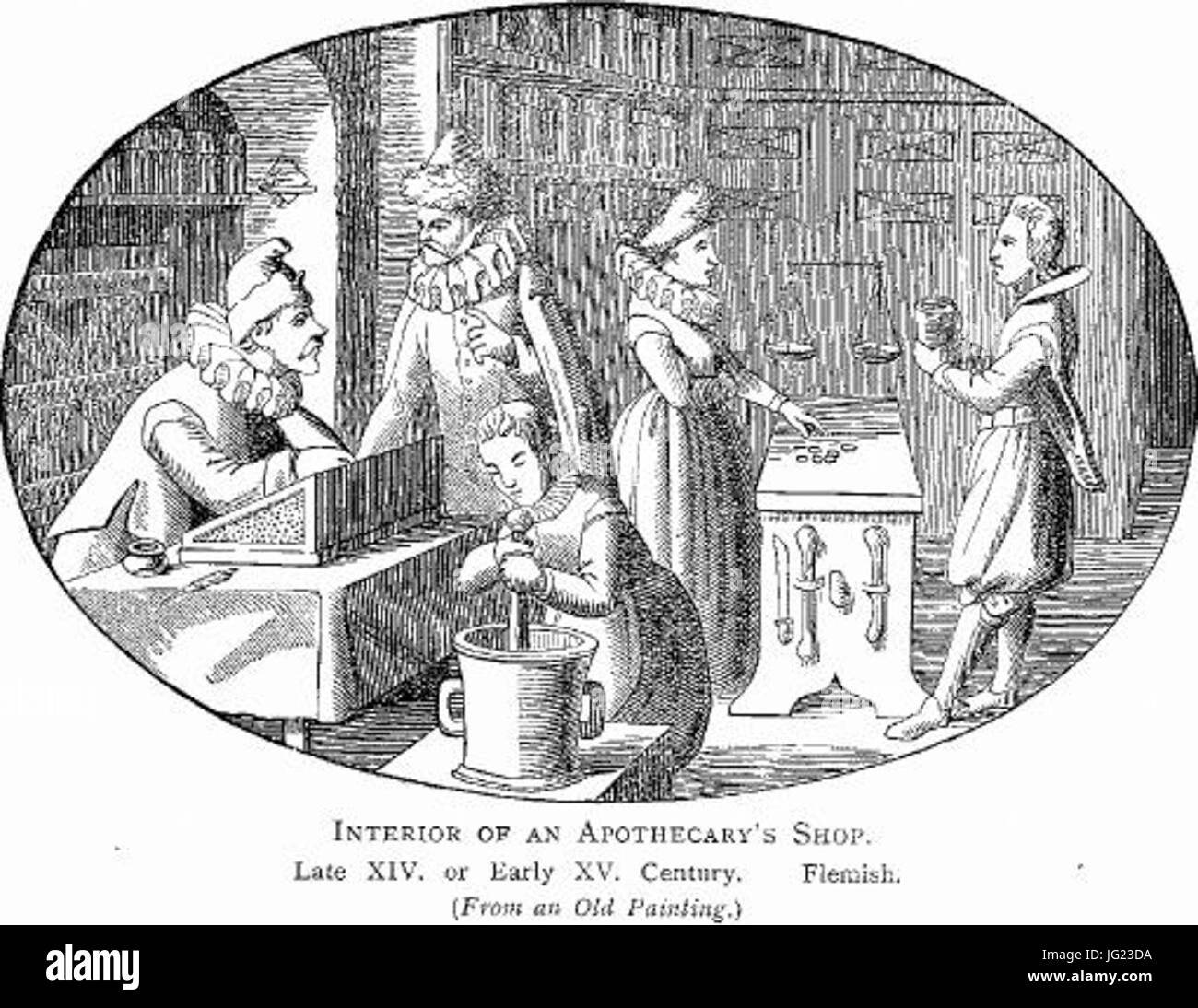 Apothecary interior Black and White Stock Photos & Images - Alamy