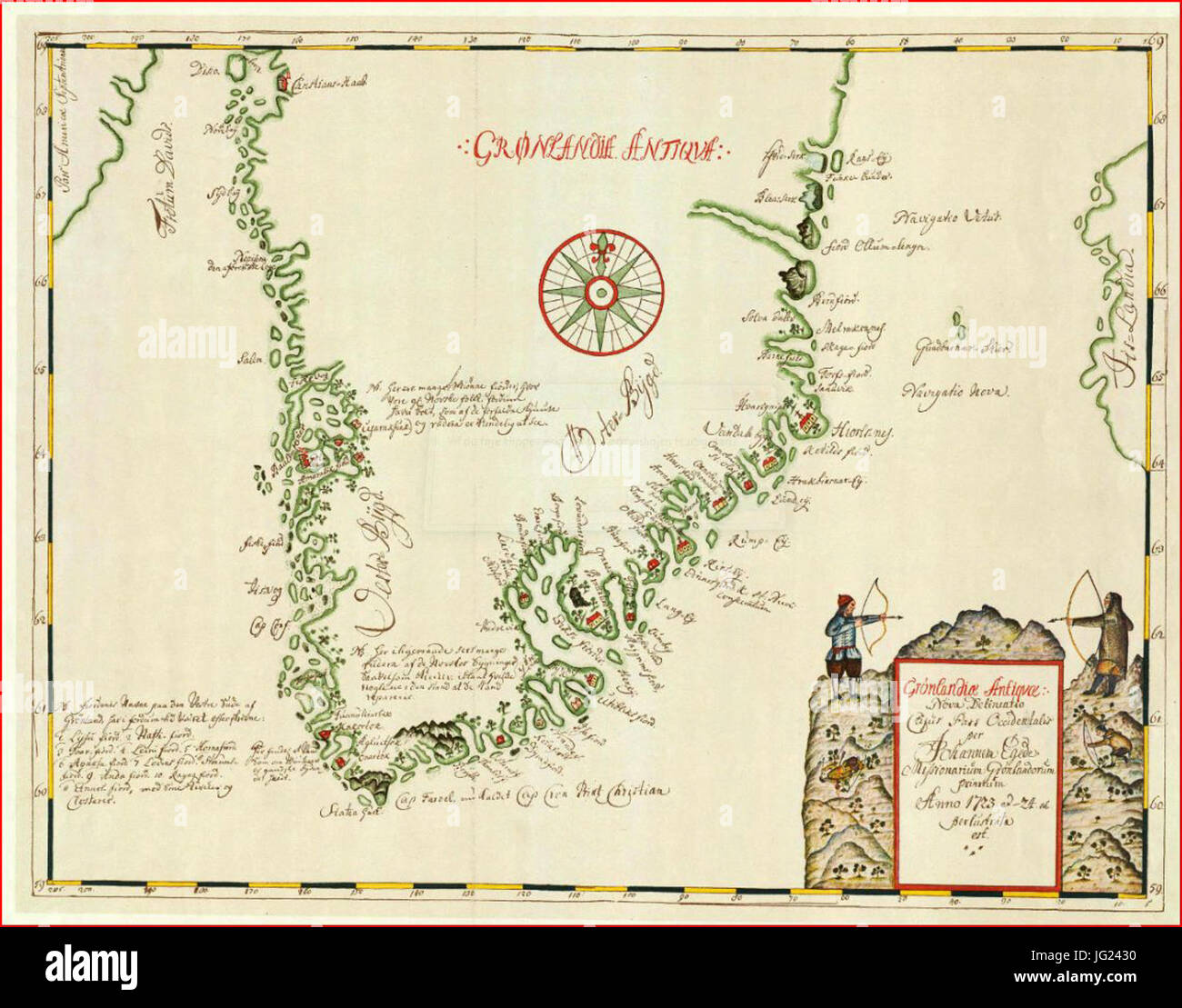Historical greenland map hi-res stock photography and images - Alamy