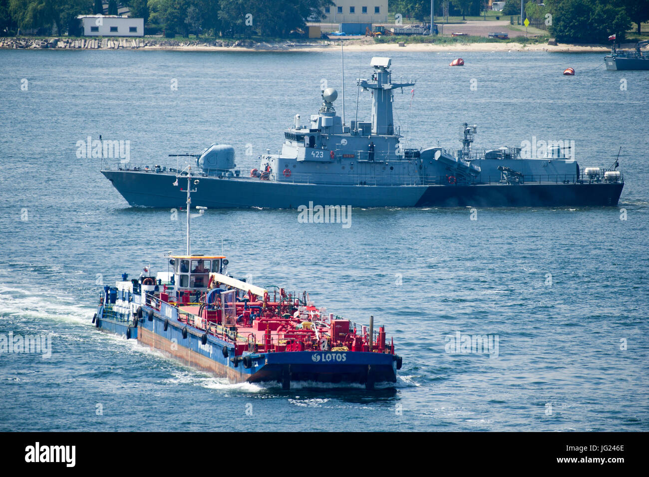 A Polish an Orkan class fast attack craft ORP Grom in Gdynia, Poland ...