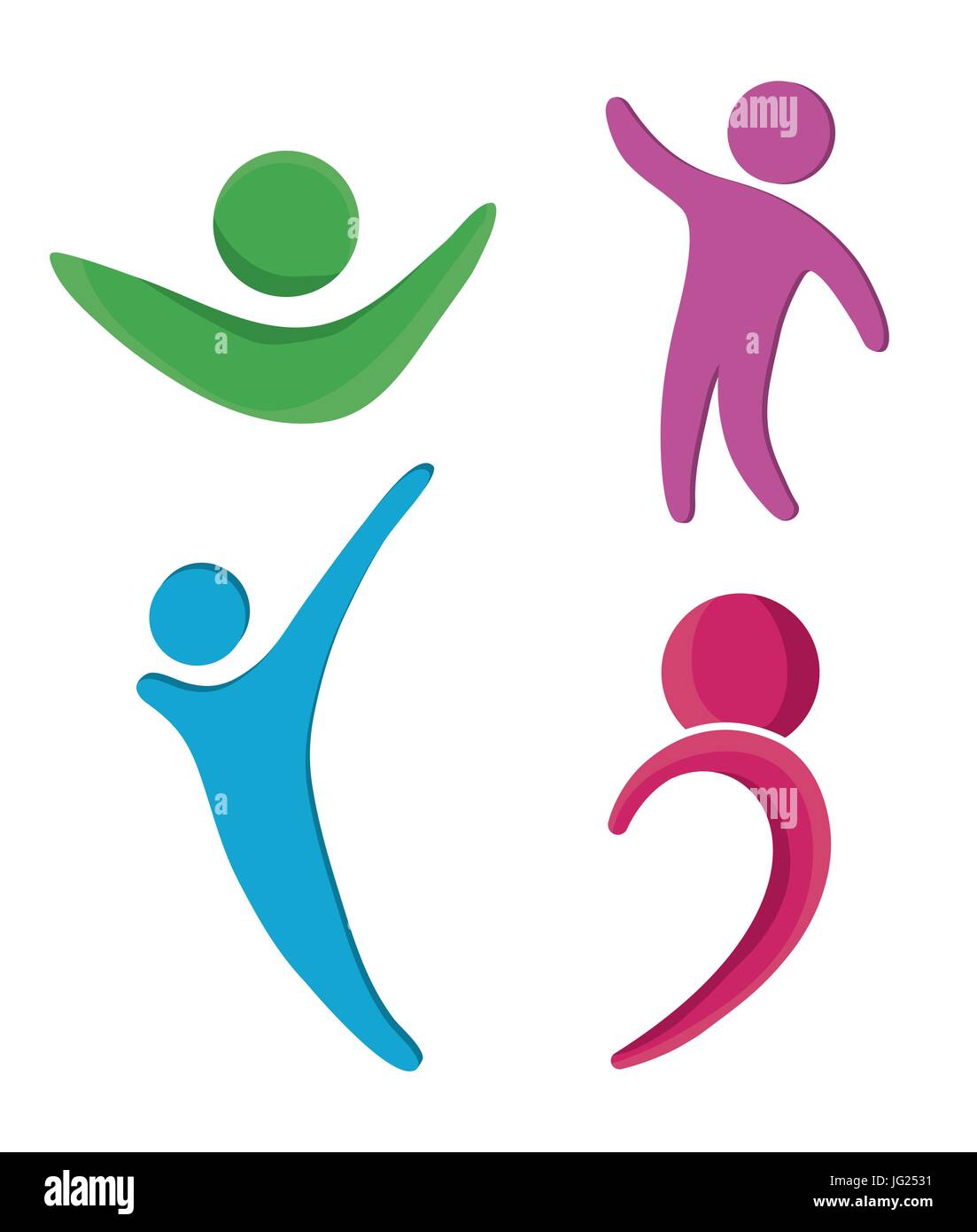 Abstract human figures design Stock Vector Image & Art - Alamy