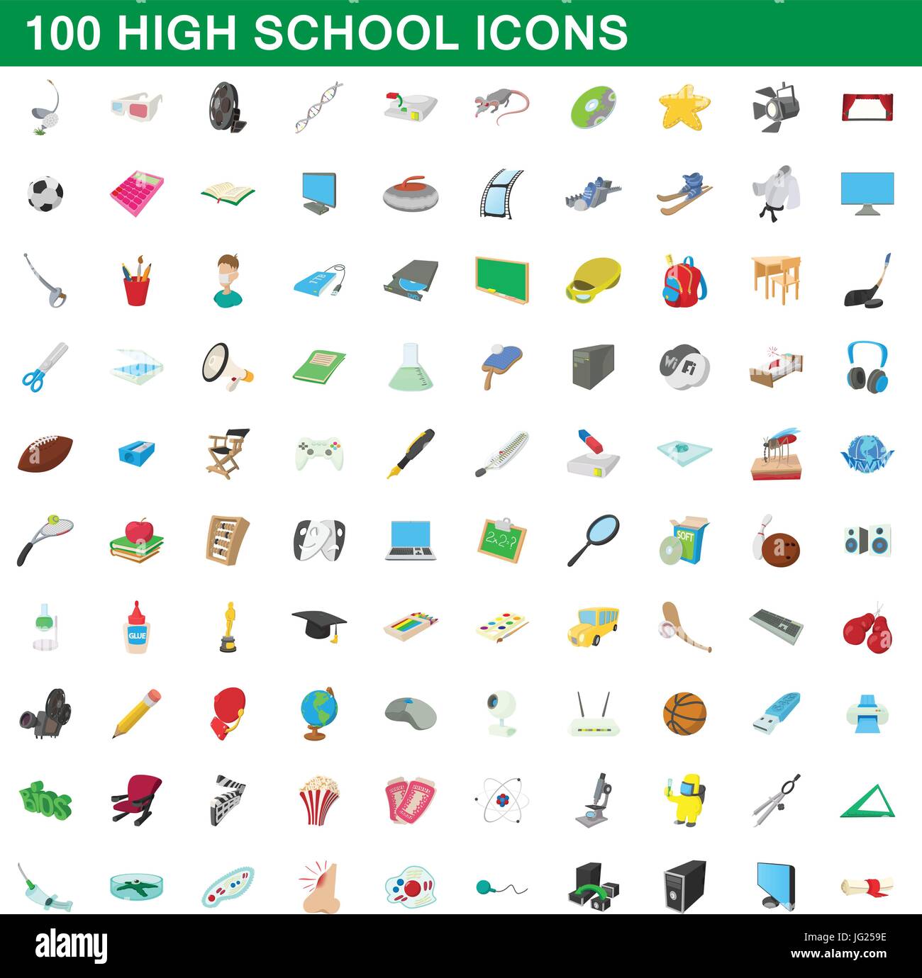 Highschool sport Stock Vector Images - Alamy