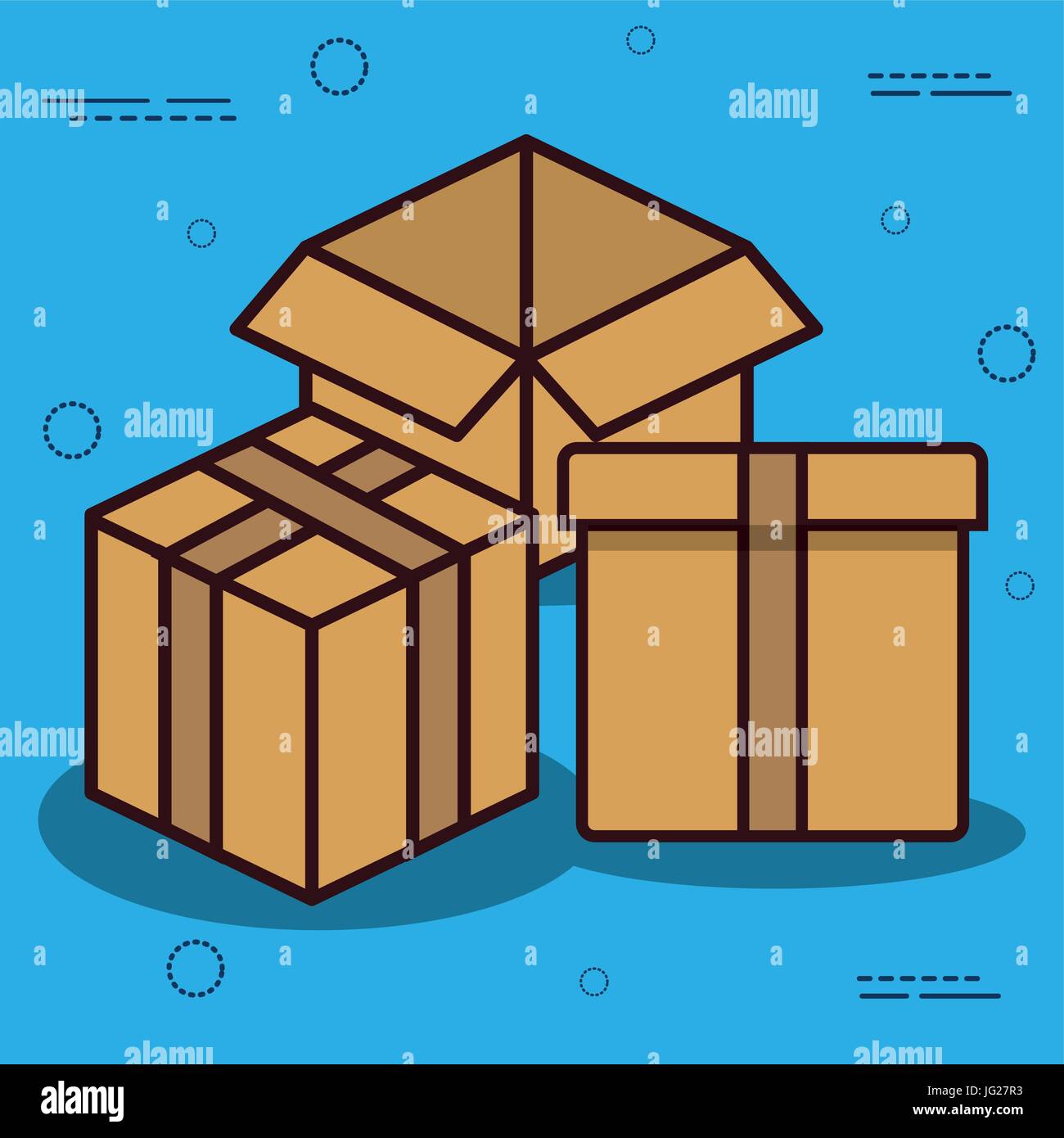 carton box icon Stock Vector Image & Art - Alamy