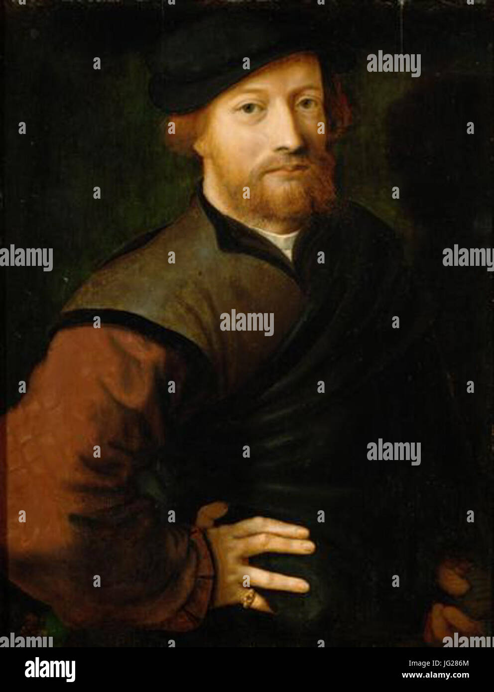 Jan Sanders van Hemessen - Portrait of a man 28KHM29 Stock Photo - Alamy