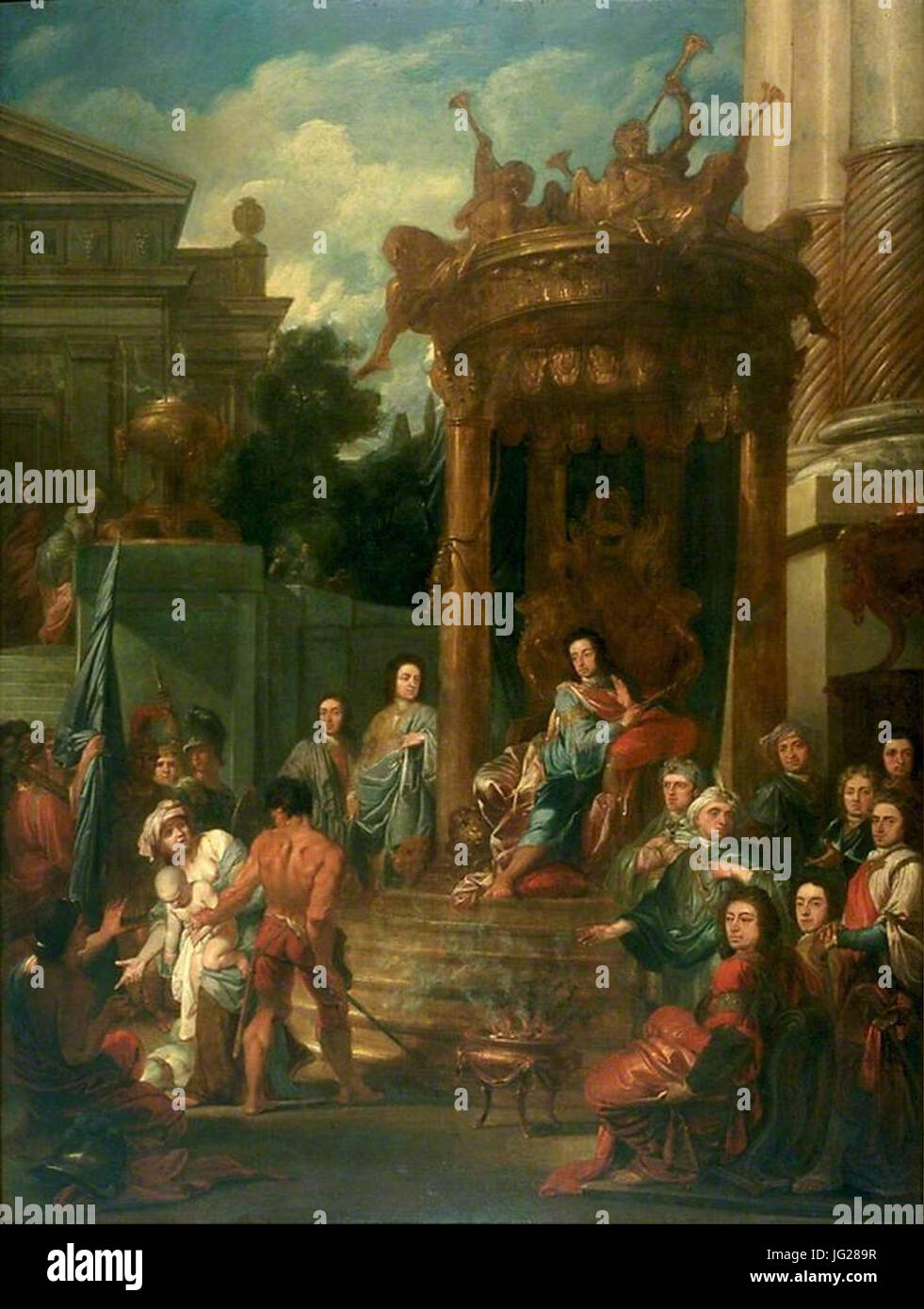 Jan van Orley - King William III (1650-1702) as Solomon Stock Photo - Alamy
