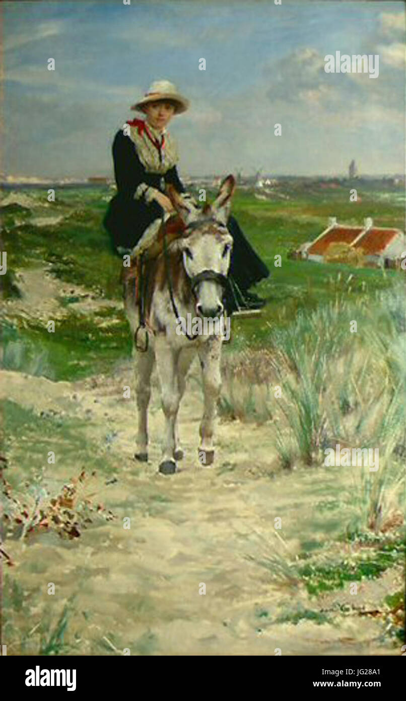 Jan Verhas - À cheval Stock Photo - Alamy