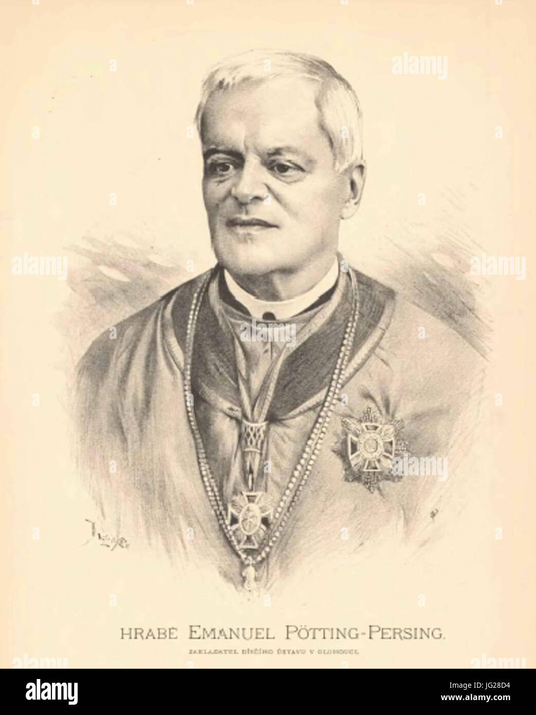 Jan Vilímek - hrabě Emanuel Pötting-Persing Stock Photo - Alamy