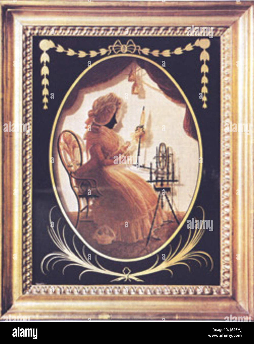 Jane Read Portrait painted on glass of Mrs. Maria Fitzherbert a widow ...