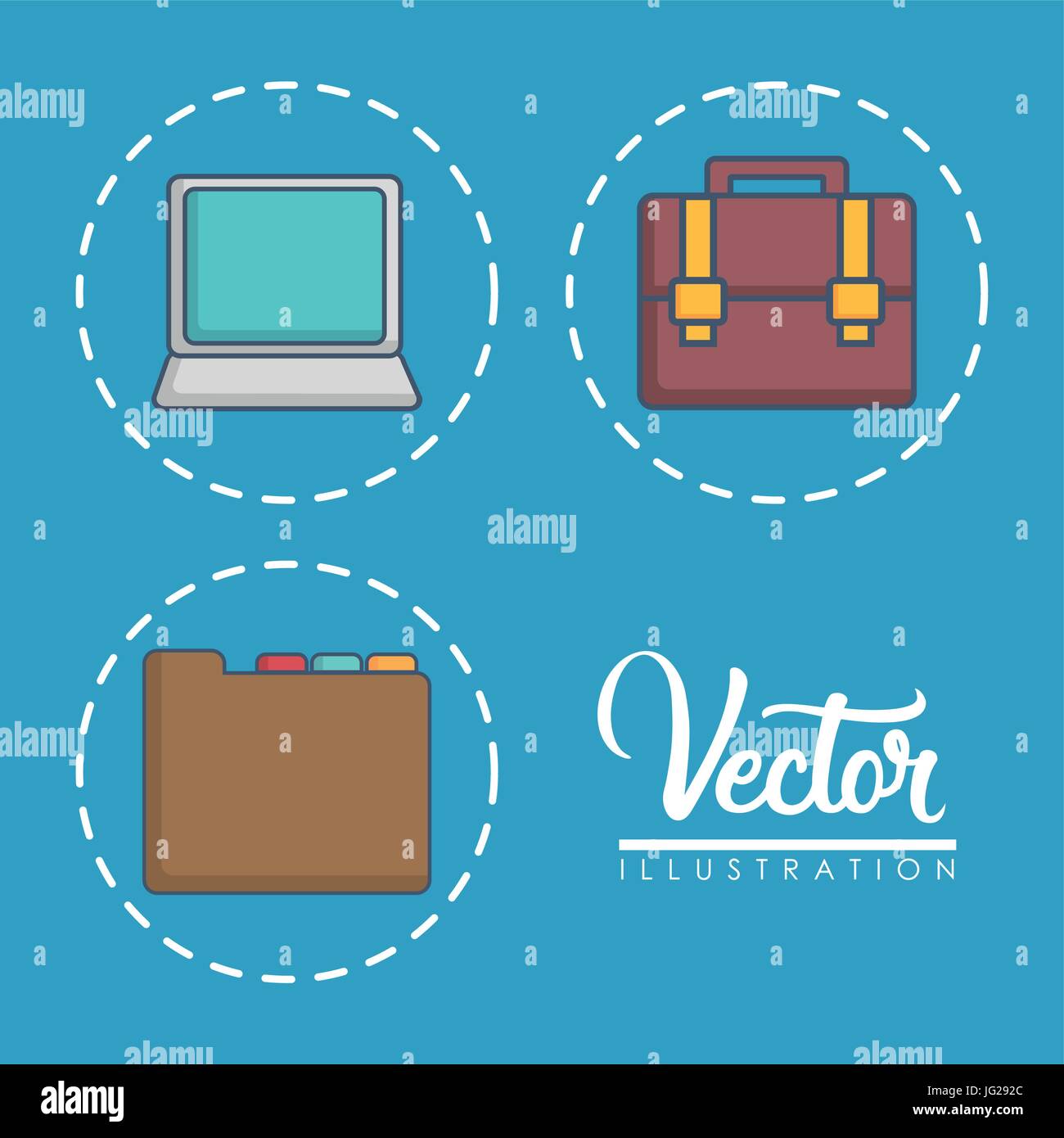 Office related object Stock Vector Images - Alamy