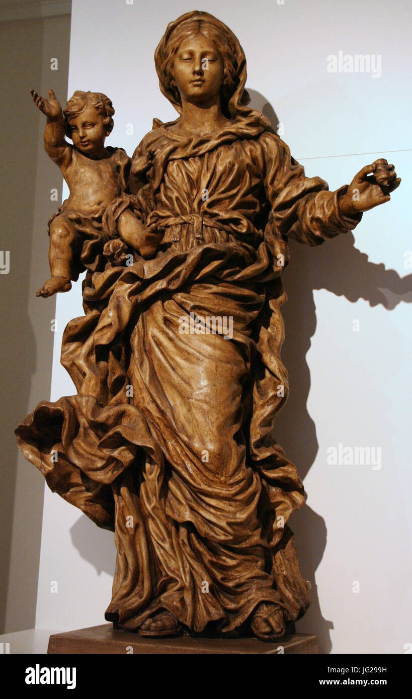 Jean Del Cour - Vierge à l'Enfant Stock Photo - Alamy