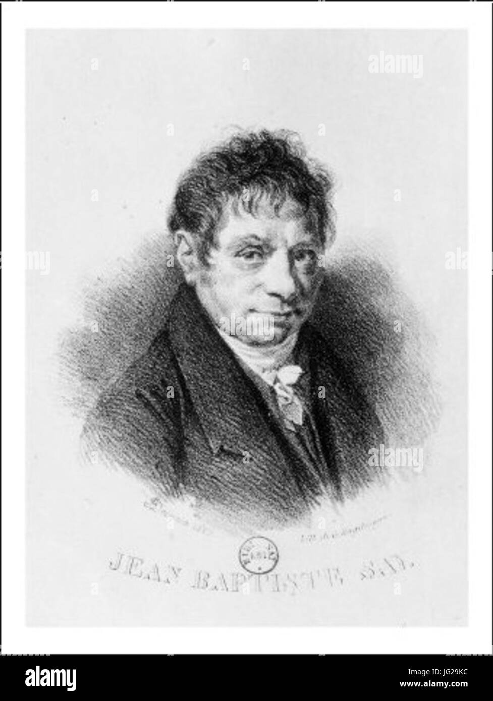 Jean-Baptiste Say by Achille Devéria Stock Photo - Alamy