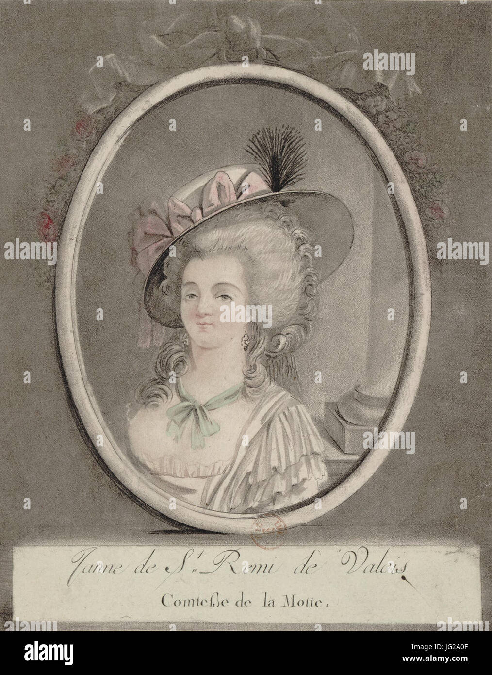 Jeanne de Saint-Rémy 1791 Stock Photo - Alamy
