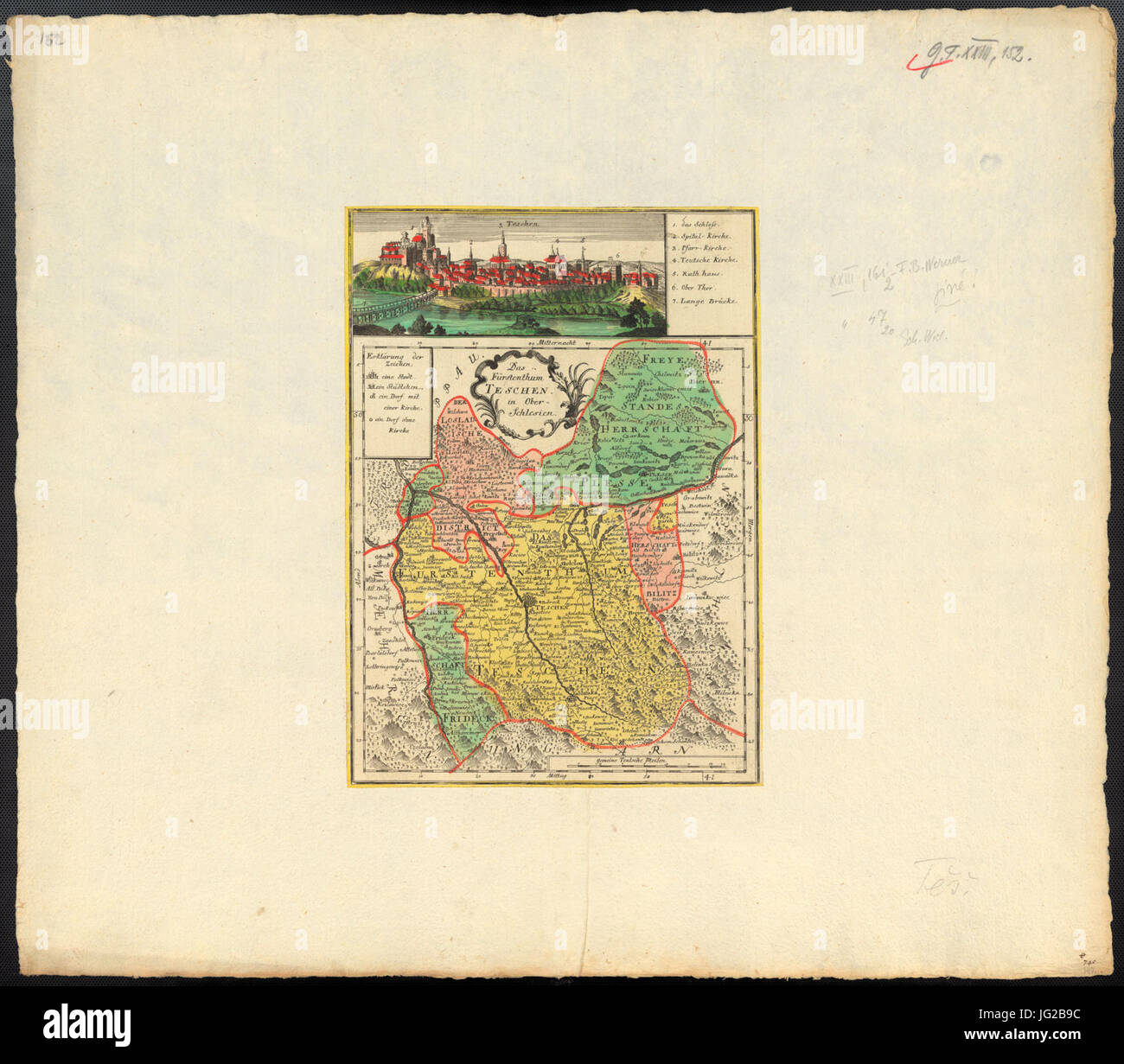 Old teschen map hi-res stock photography and images - Alamy